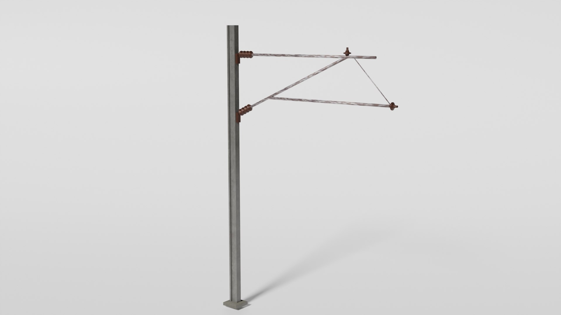 3D Model British Catenary Wire Mast - TurboSquid 2051266