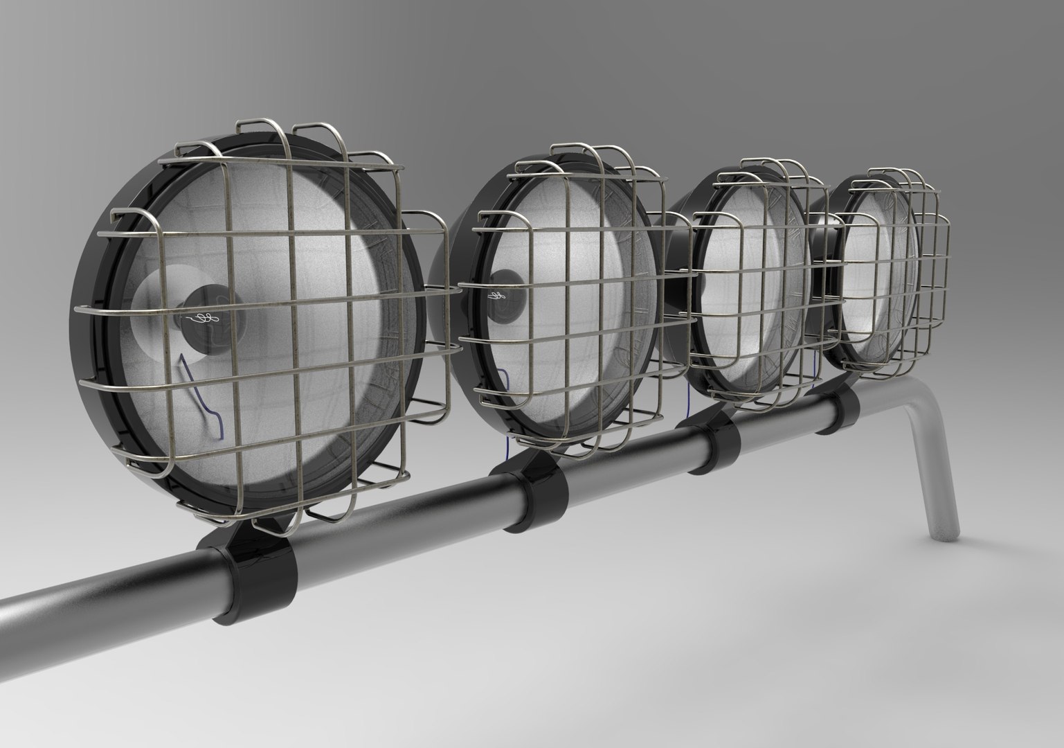 3d Model Offroad Lights