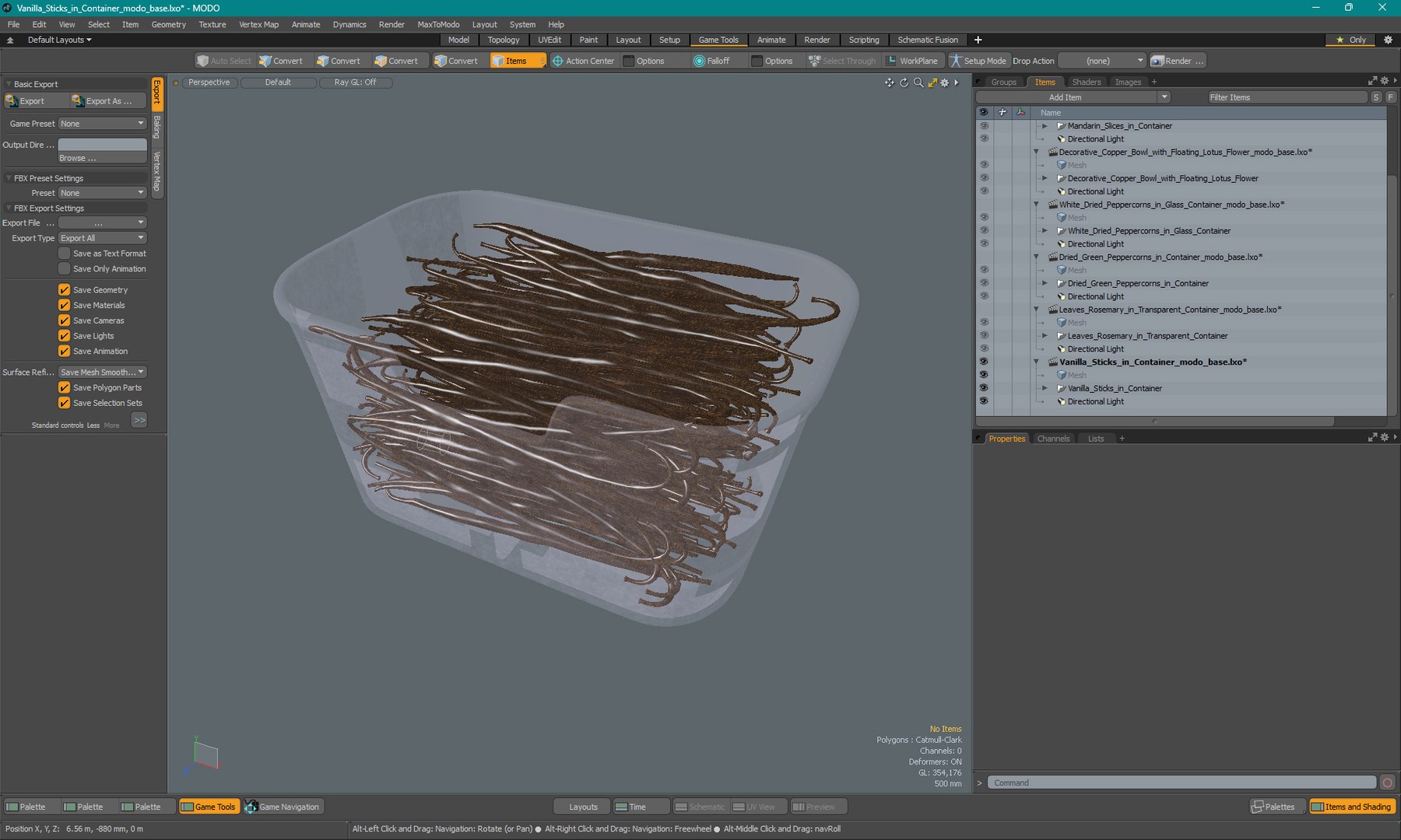 3D Vanilla Sticks In Container - TurboSquid 2428642