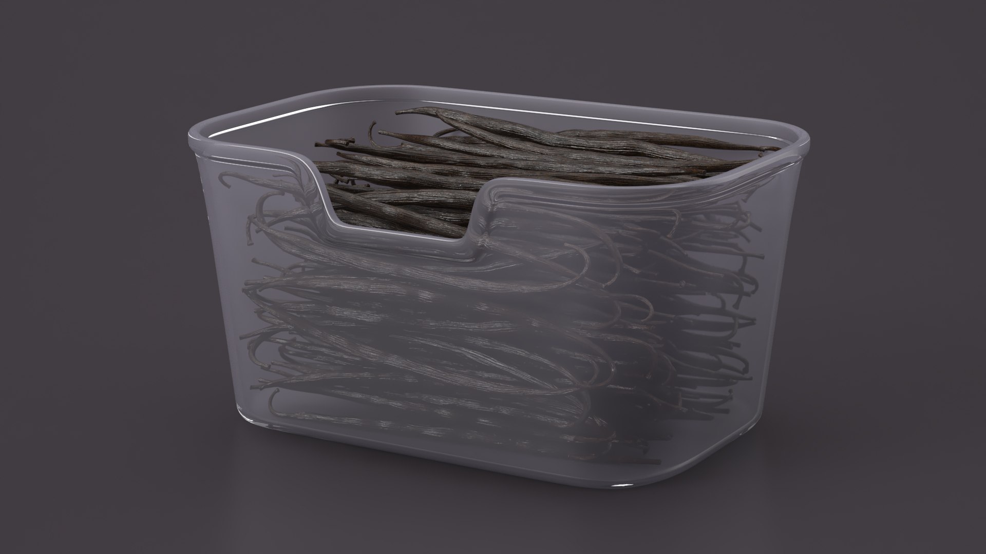 3D Vanilla Sticks In Container - TurboSquid 2428642