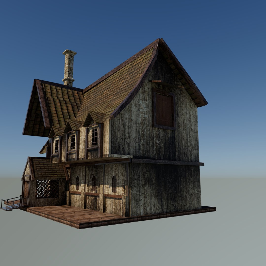 3D Old House - TurboSquid 1898956