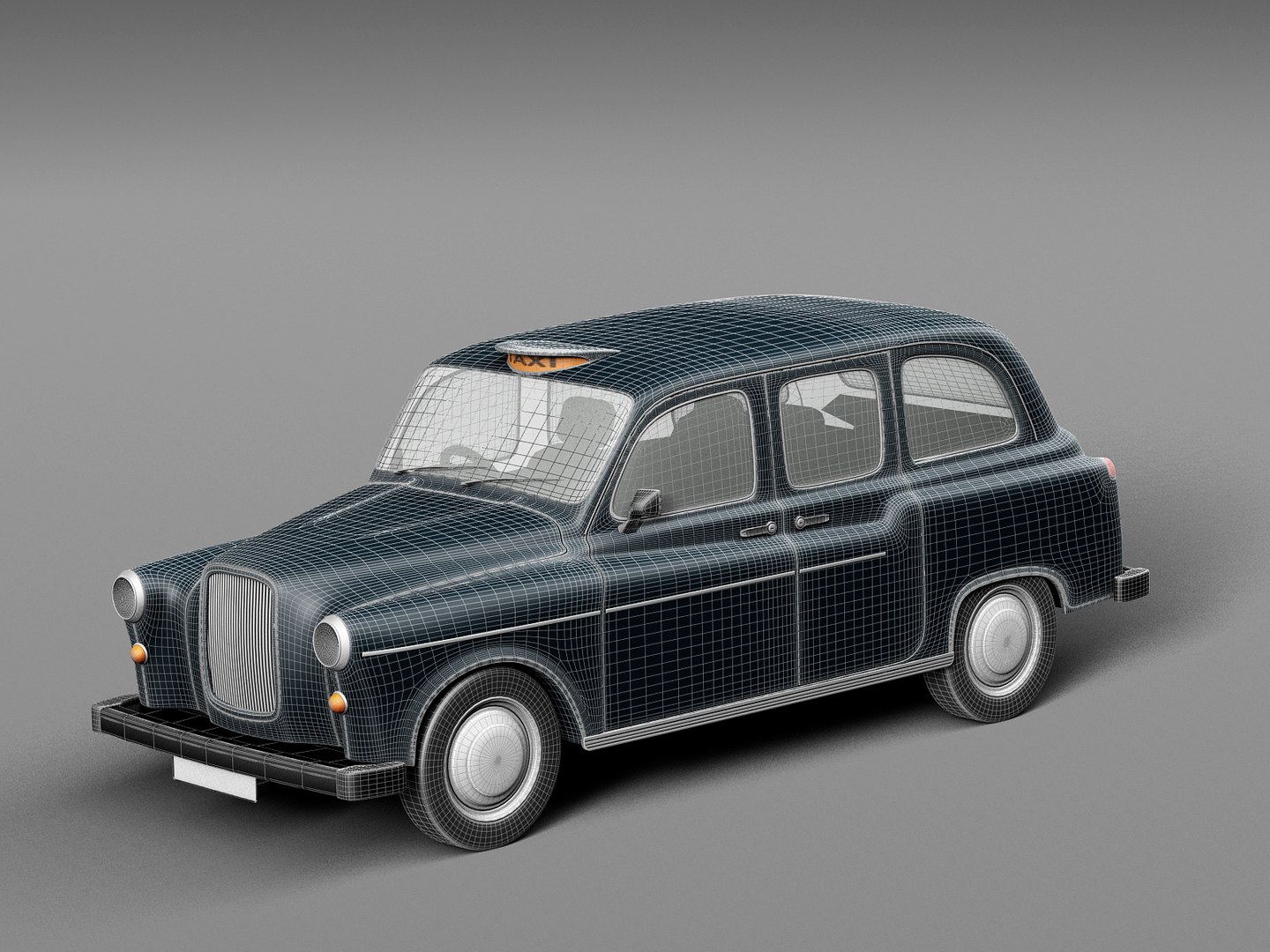 London Cab 3d Model