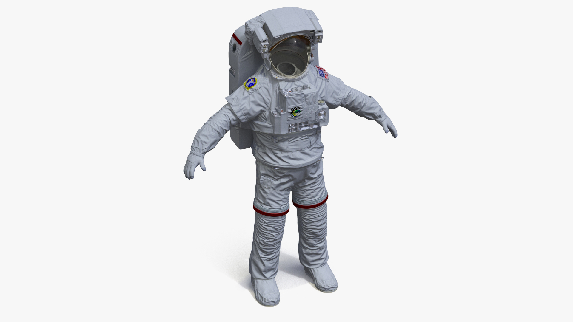 Spacesuit Extravehicular Mobility Unit EMU Rigged For Cinema 4D 3D ...