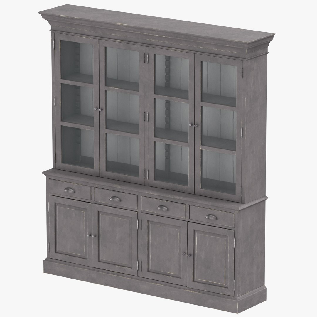 Traditional cabinet model - TurboSquid 1304984