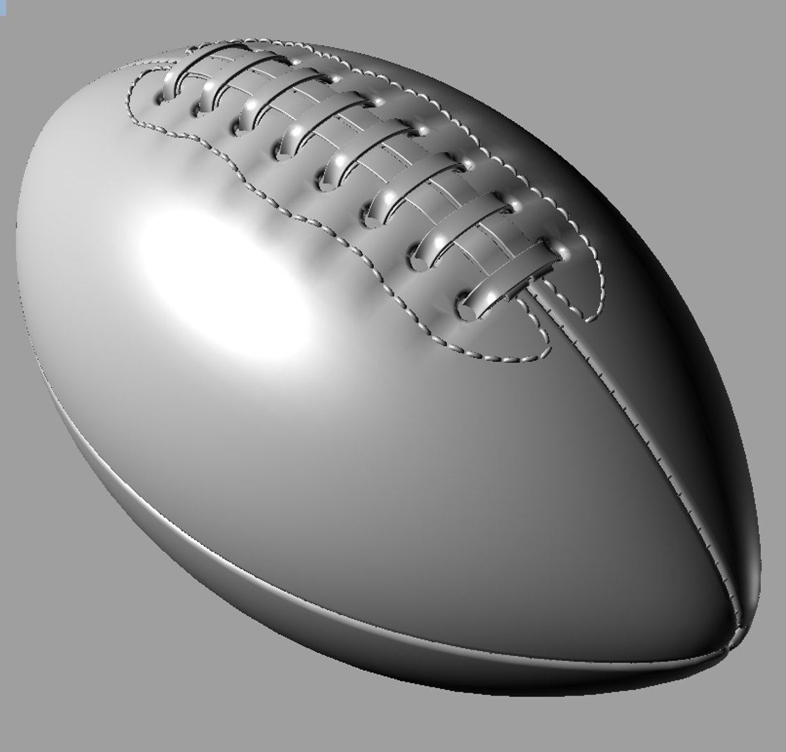 football modeled 3d c4d