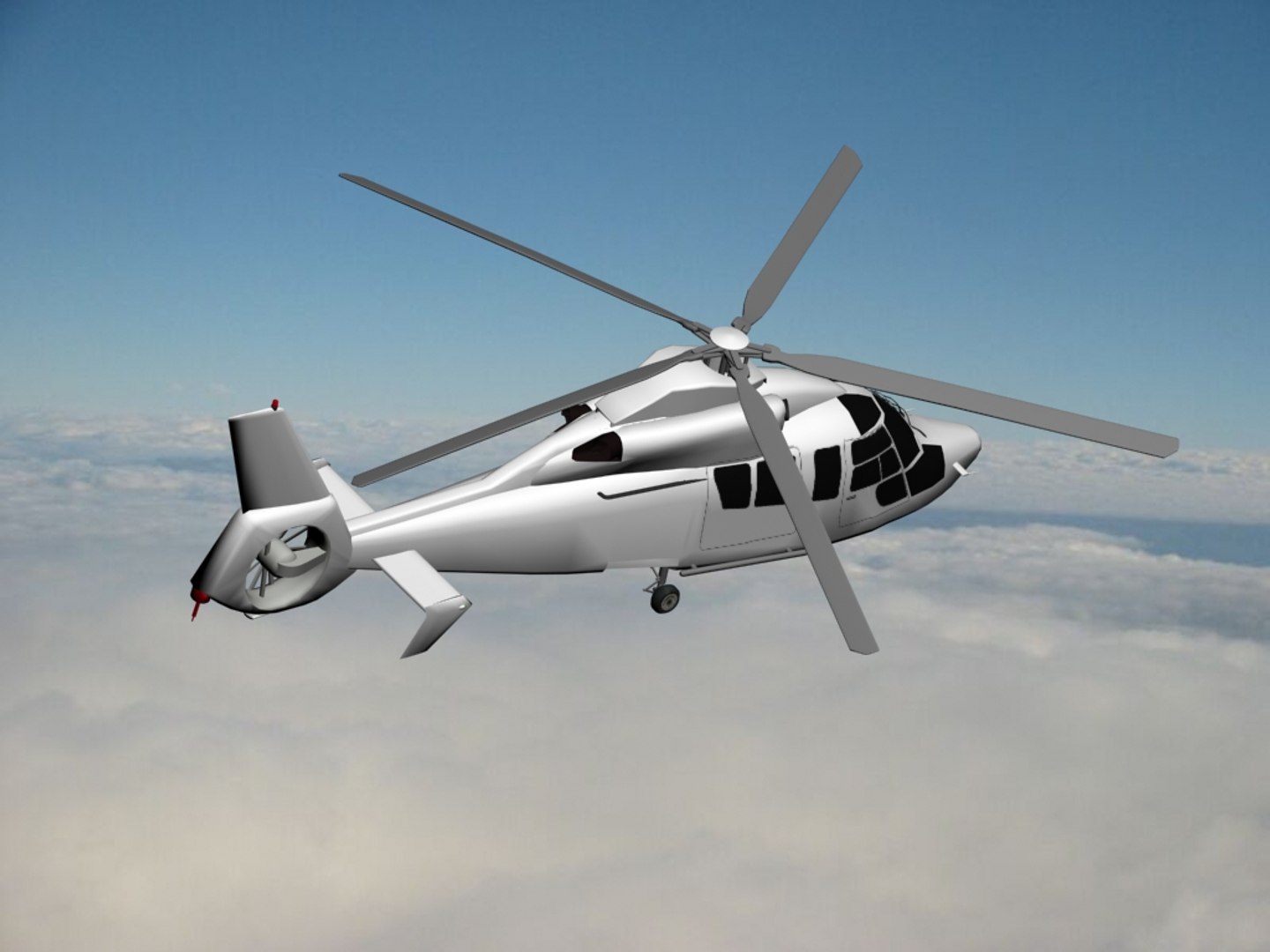 Eurocopter Ec-155b Generic Livery 3d Model