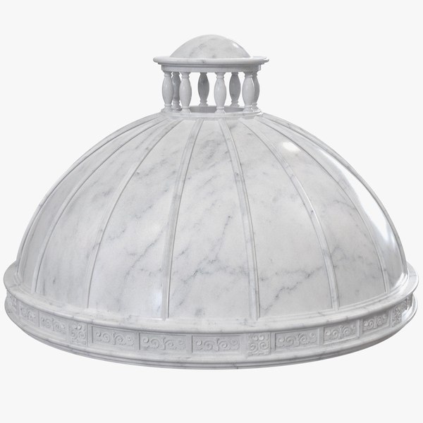 3D antique marble dome model - TurboSquid 1610819