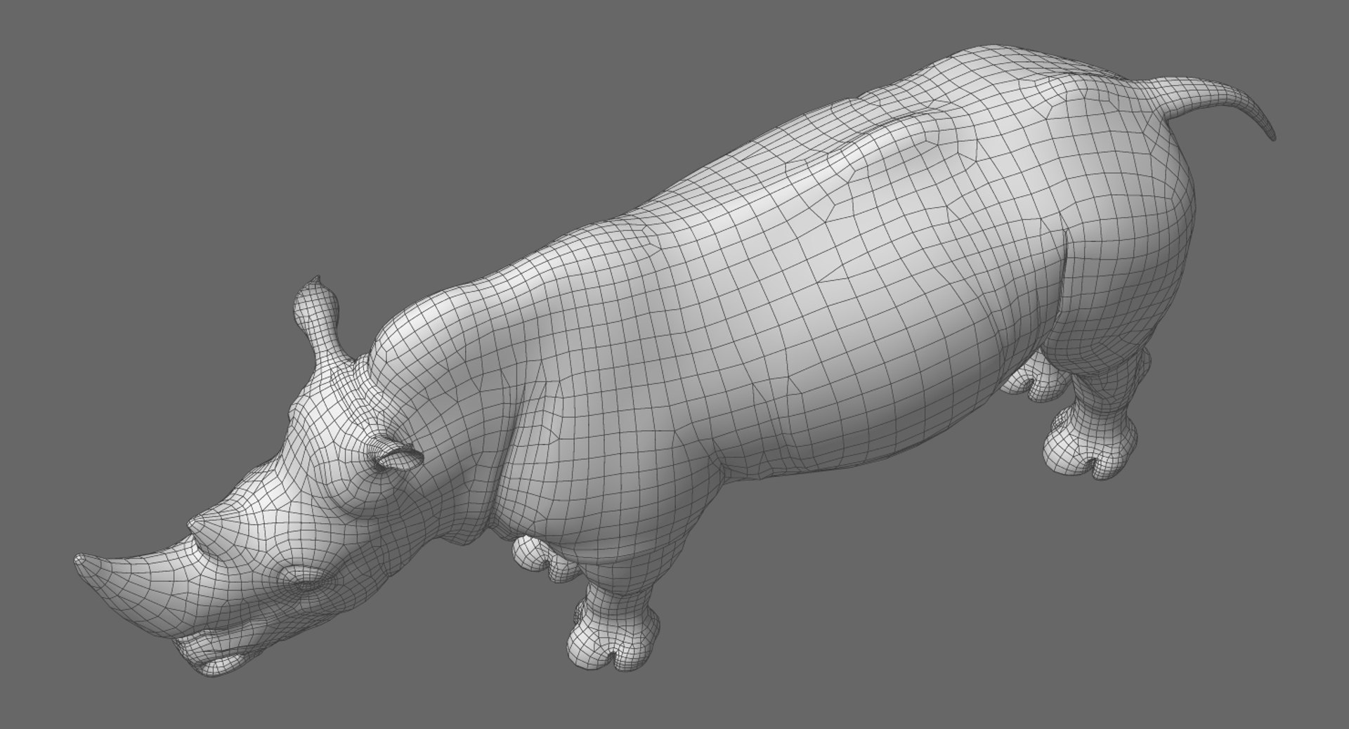 3D big rhino rigged - TurboSquid 1344926