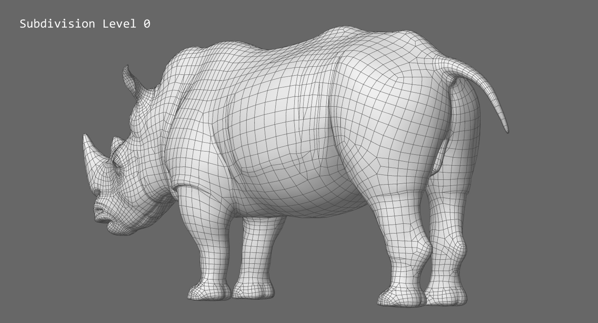 3D big rhino rigged - TurboSquid 1344926