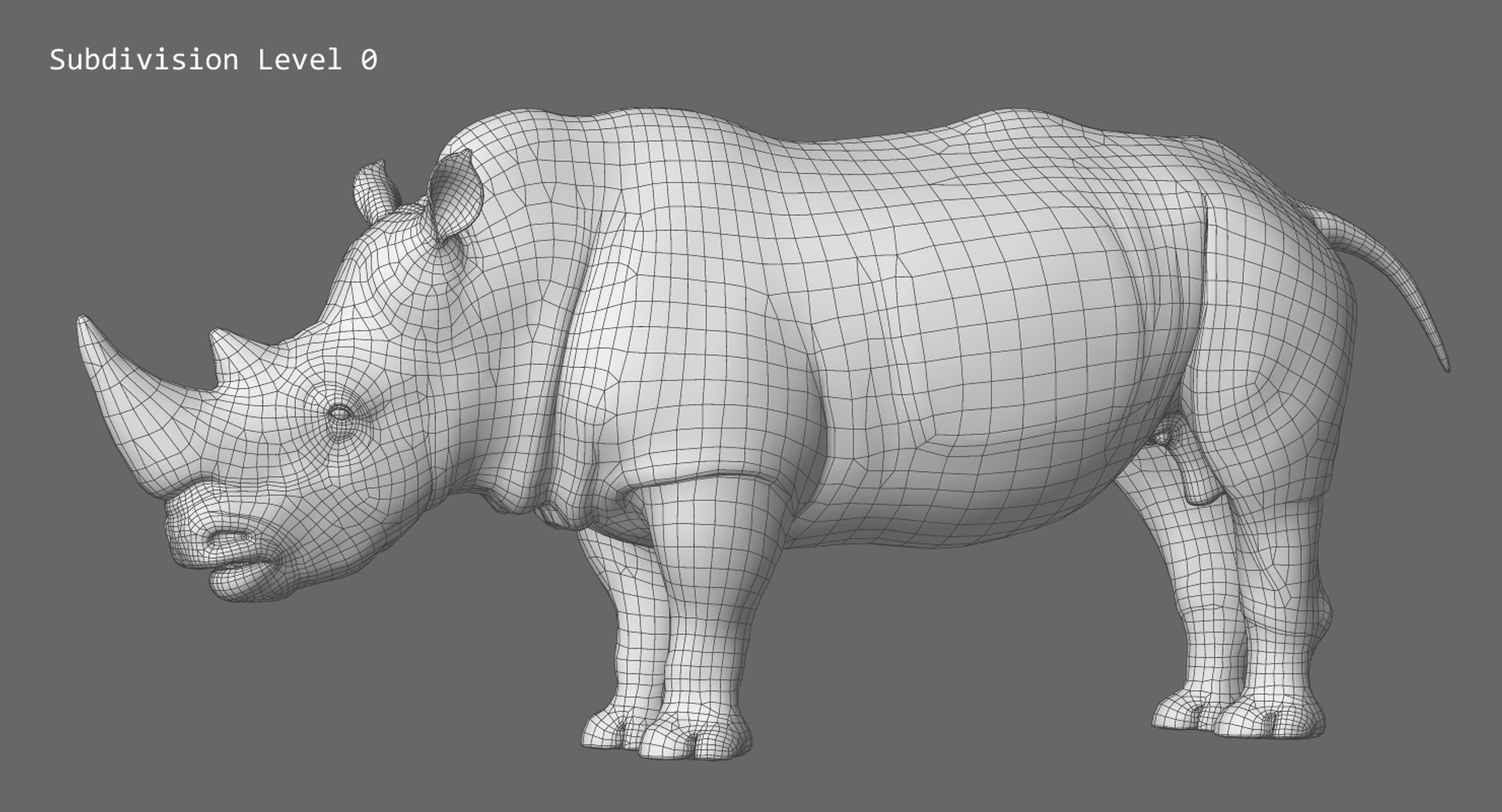 3D big rhino rigged - TurboSquid 1344926