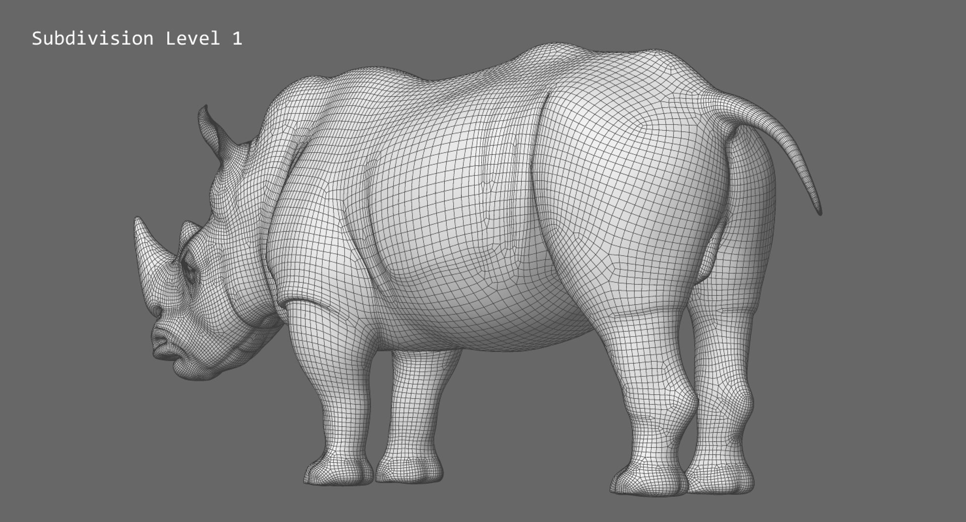 3D big rhino rigged - TurboSquid 1344926