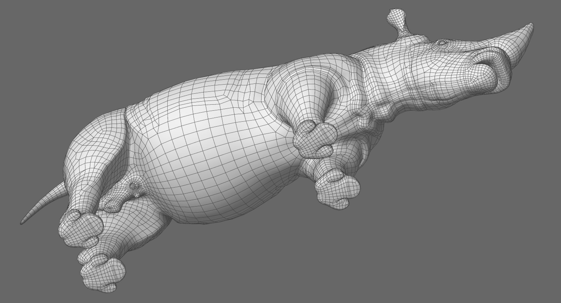 3D big rhino rigged - TurboSquid 1344926