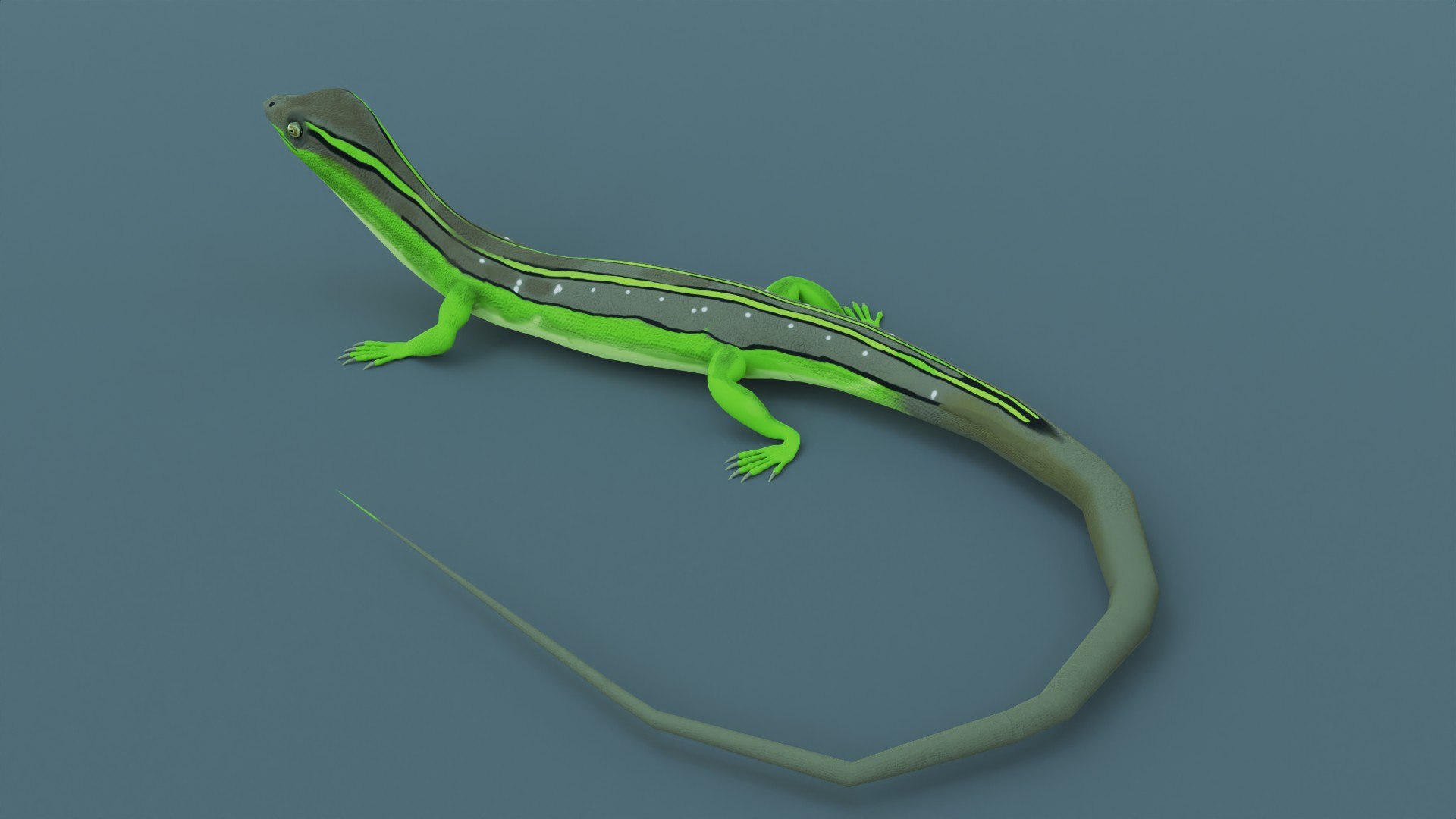 Lizard - Low Poly - Game Ready - PBR - Rigged - PBR 3D Model ...