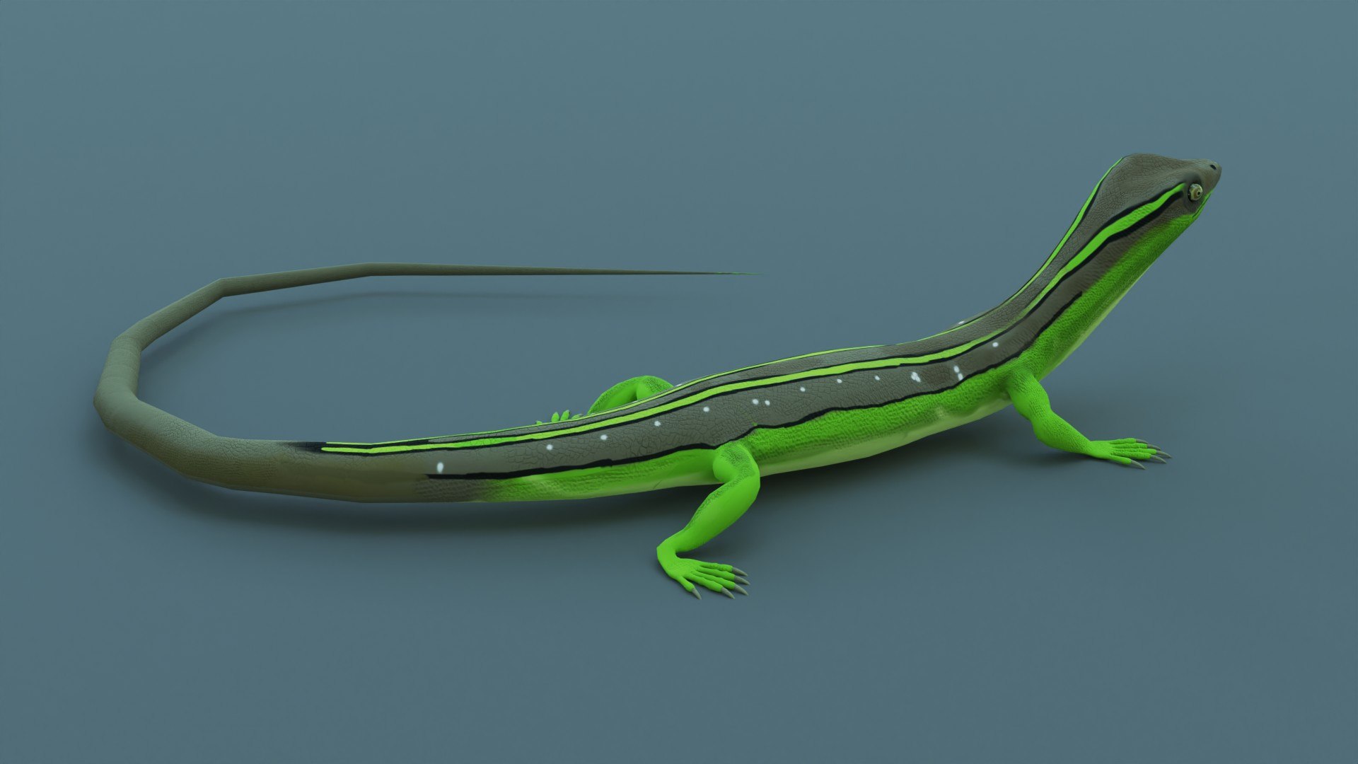 Lizard - Low Poly - Game Ready - PBR - Rigged - PBR 3D Model ...