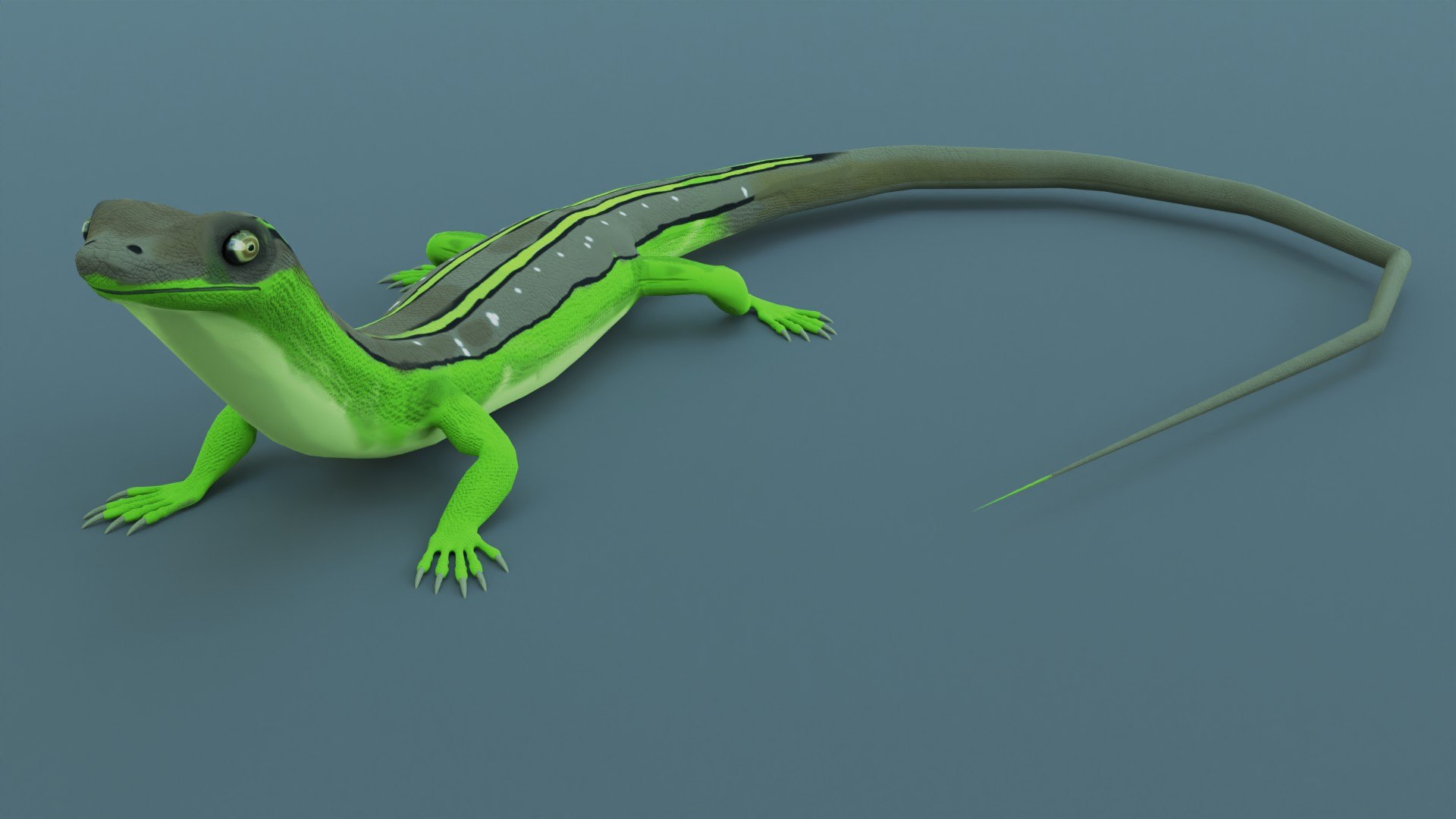Lizard - Low Poly - Game Ready - PBR - Rigged - PBR 3D Model ...