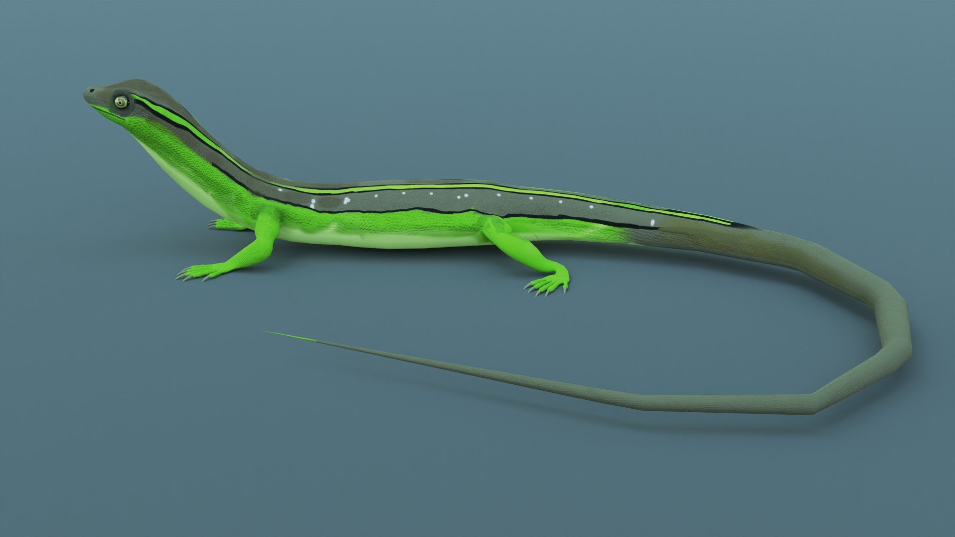 Lizard - Low Poly - Game Ready - PBR - Rigged - PBR 3D Model ...