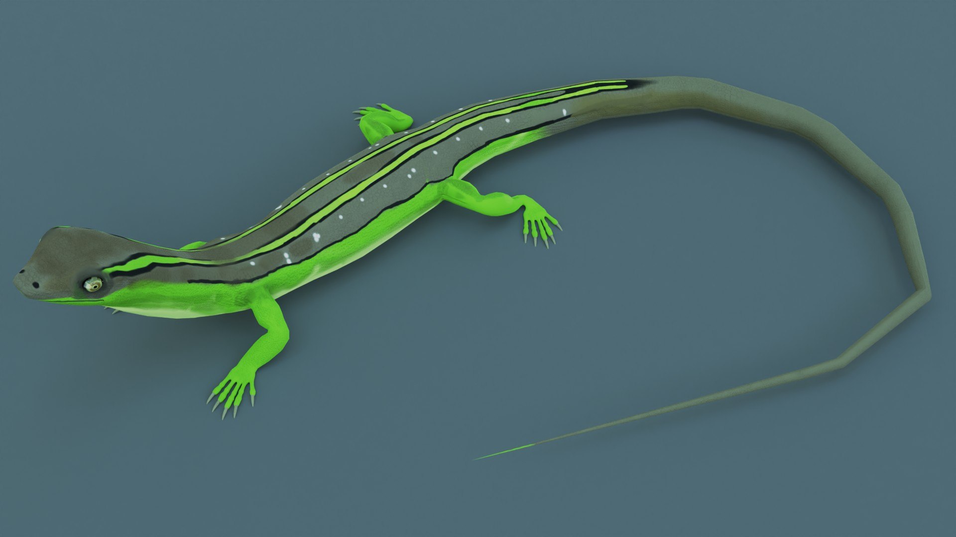 Lizard - Low Poly - Game Ready - PBR - Rigged - PBR 3D Model ...