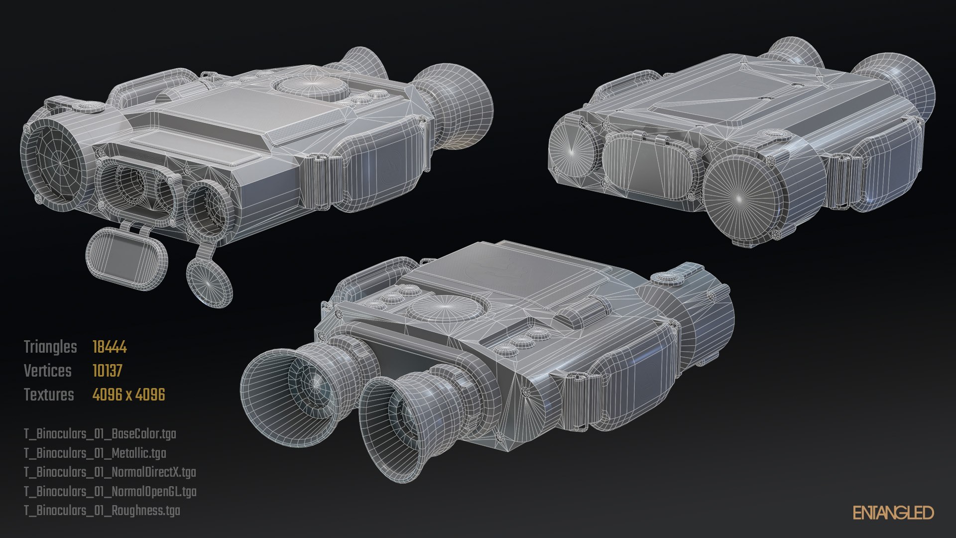 Military Recon Set - Binoculars And Laser Designator 3D - TurboSquid ...