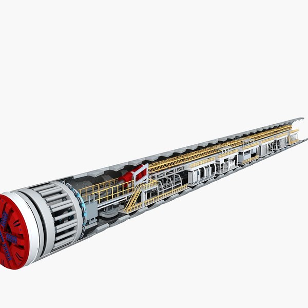 Tunnel boring machine tbm 3D model - TurboSquid 1380738