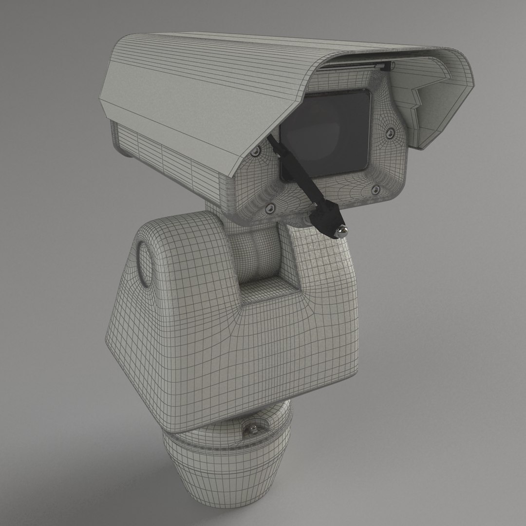 Video Surveillance Camera Wiper 3d Max