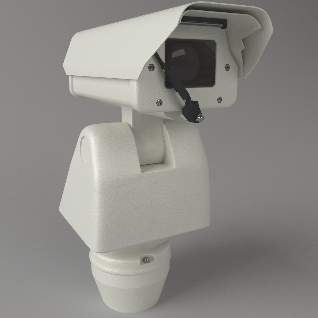 Video Surveillance Camera Wiper 3d Max