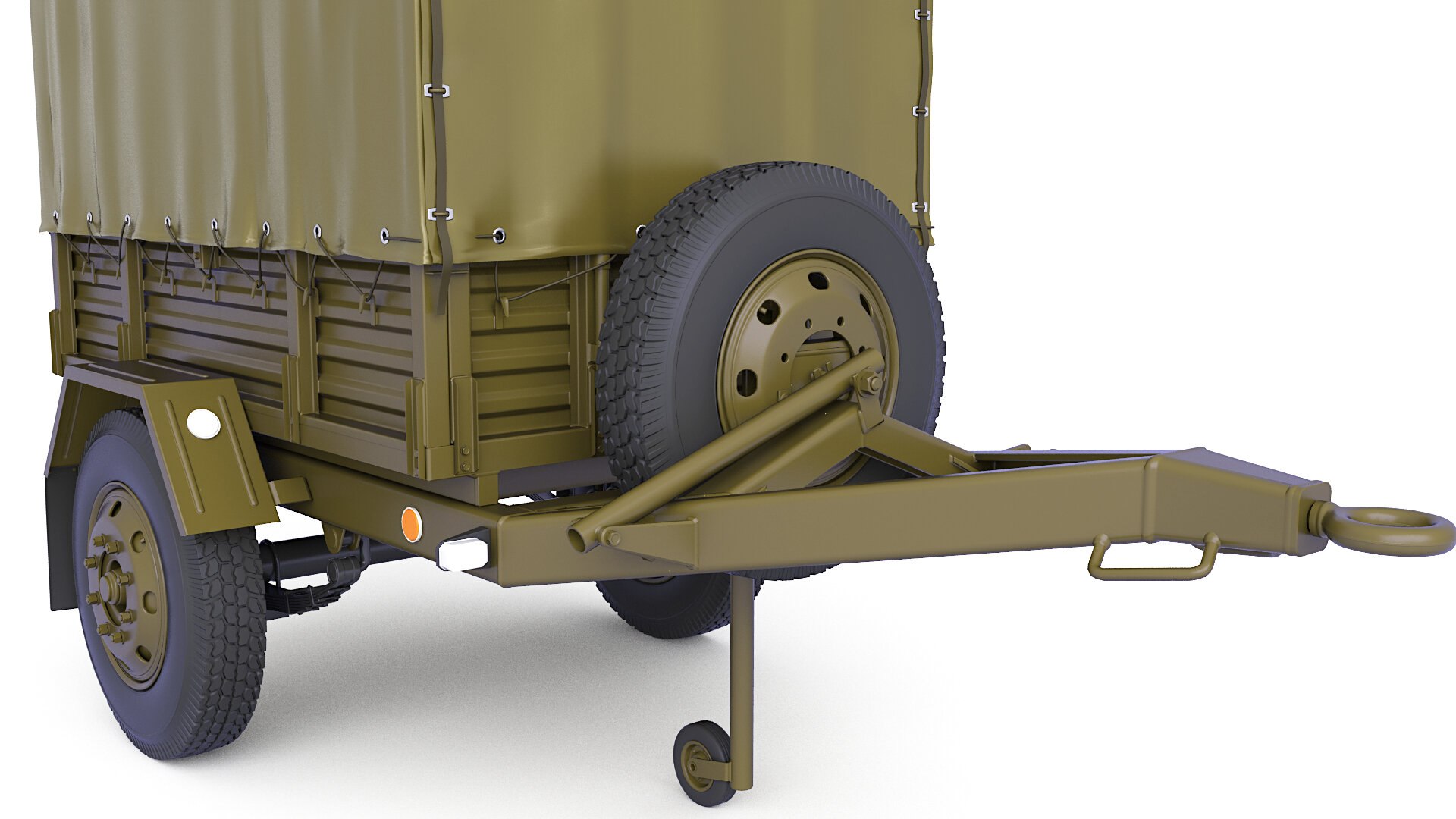Cover Military Cargo Trailer 34 3D model - TurboSquid 1757291