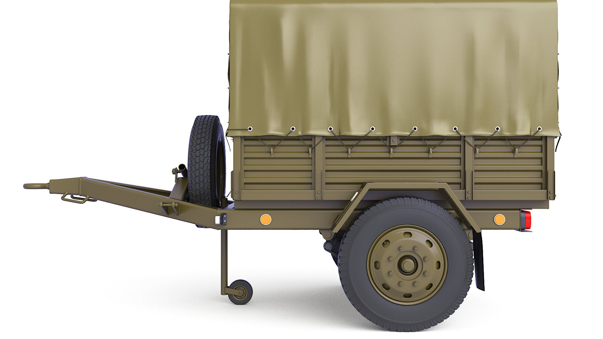 Cover Military Cargo Trailer 34 3D model - TurboSquid 1757291