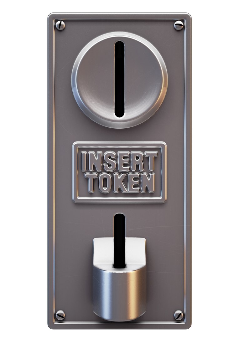 Retro Coin Token Slot Model - TurboSquid 1625723
