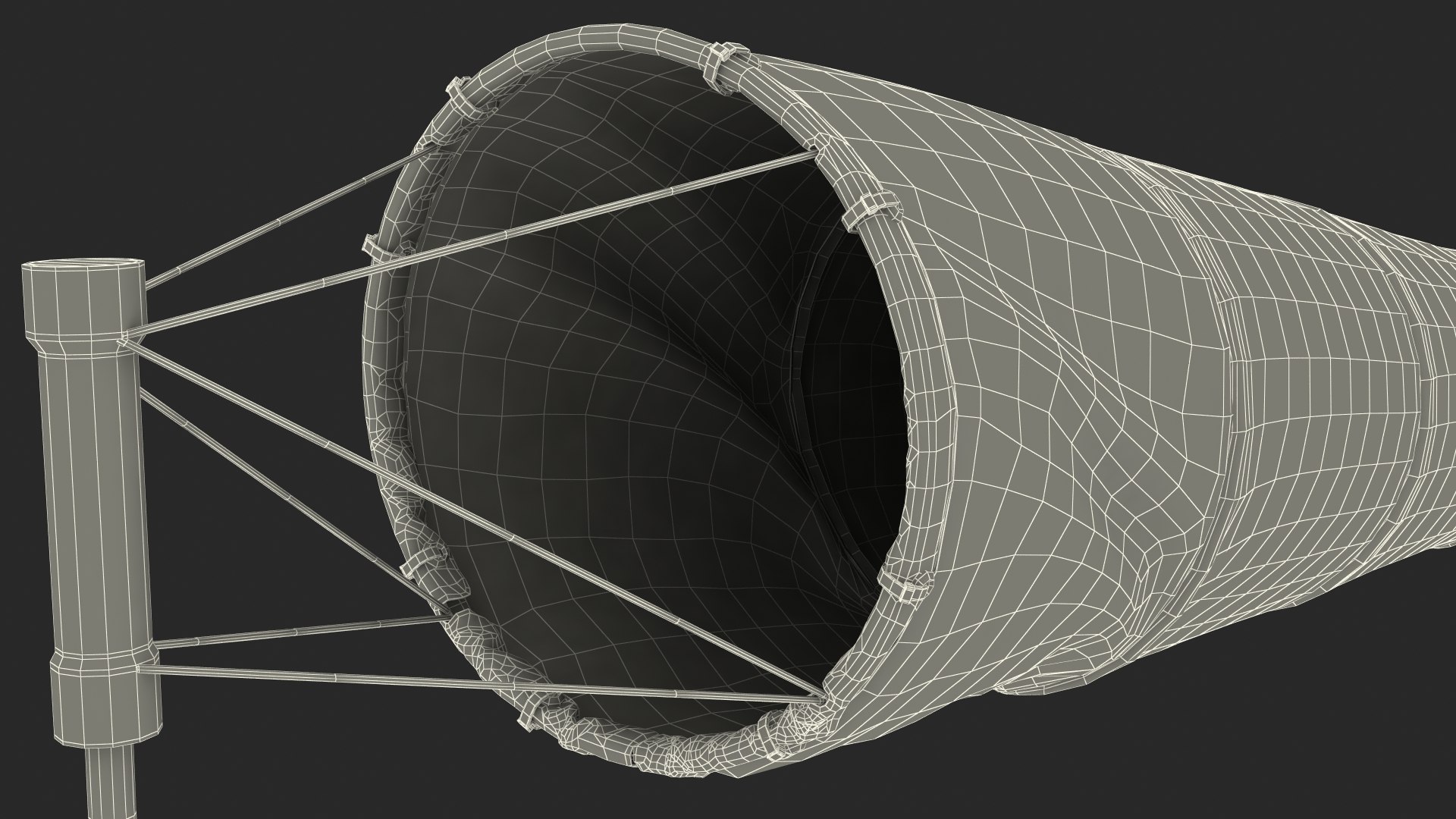 3D Striped Windsock 15 Knots Wind Speed model - TurboSquid 2025461