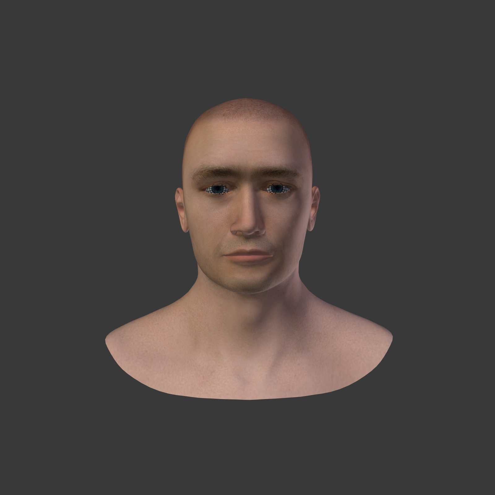 Man head 3D model - TurboSquid 1464181