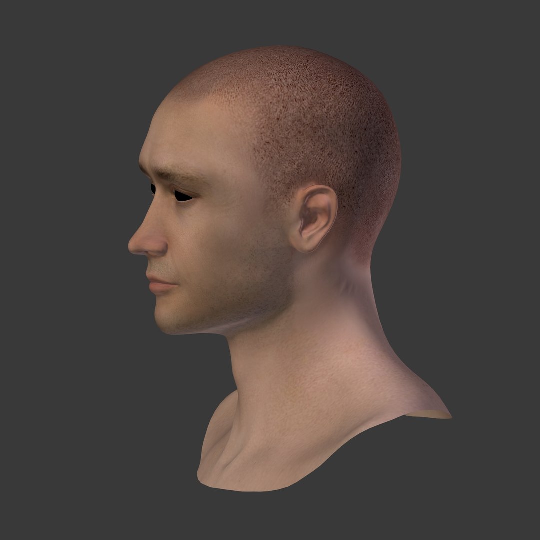 Man Head 3D Model - TurboSquid 1464181