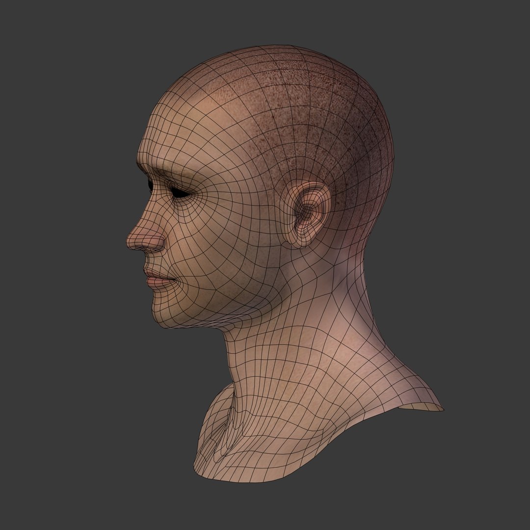 Man Head 3D Model - TurboSquid 1464181