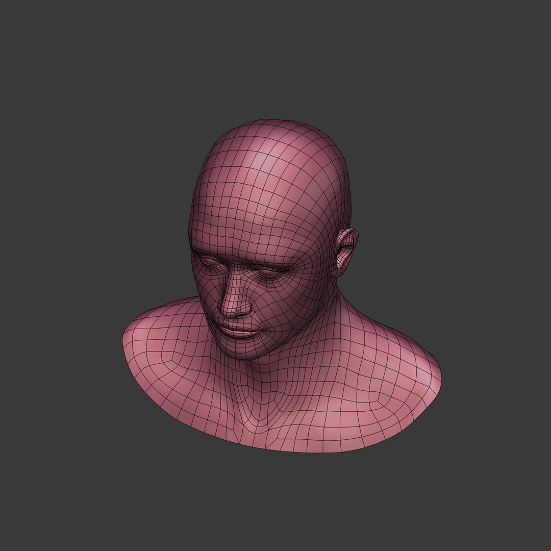 Man head 3D model - TurboSquid 1464181