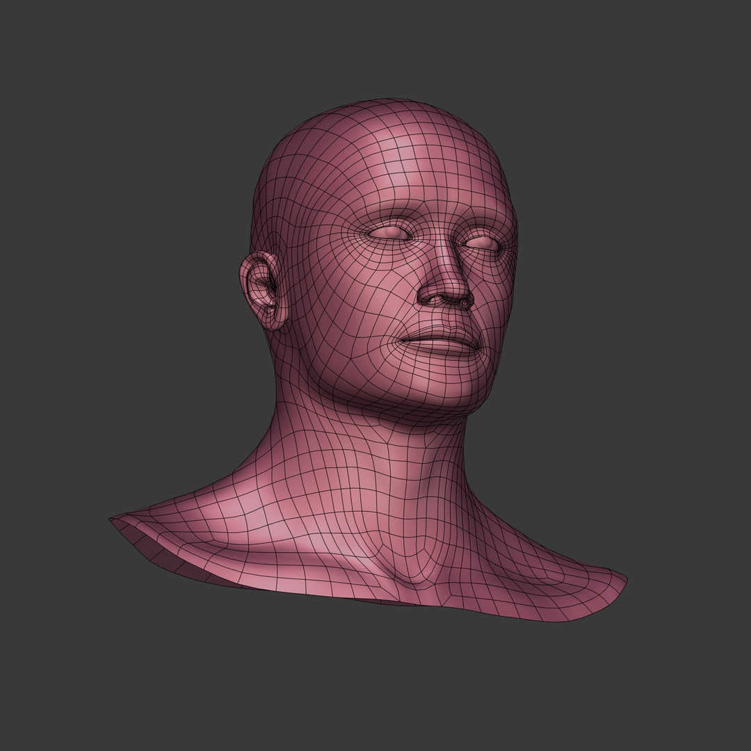Man head 3D model - TurboSquid 1464181