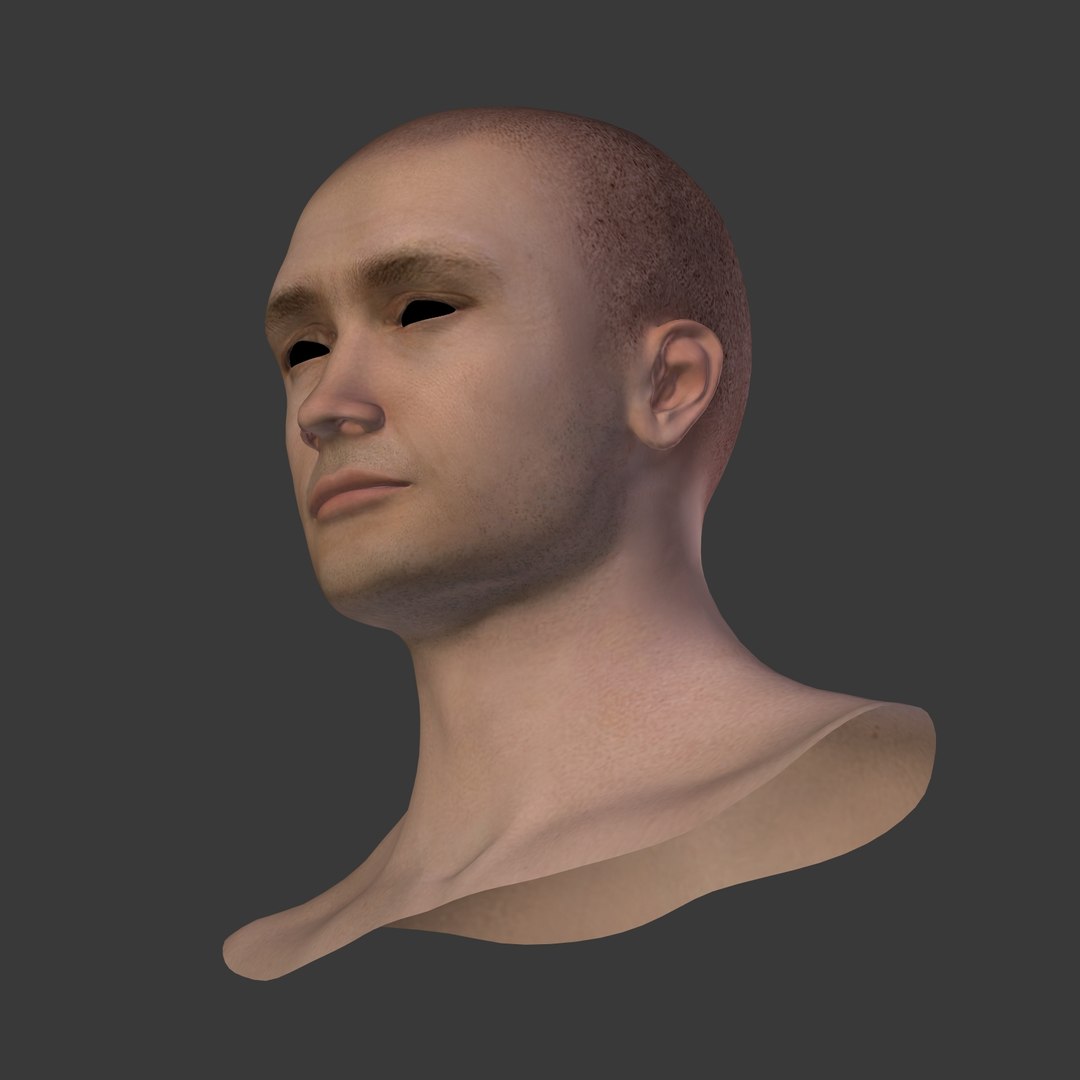 Man Head 3D Model - TurboSquid 1464181