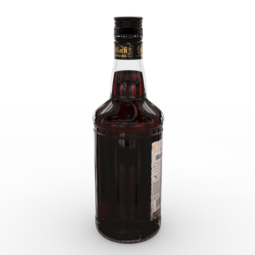 Captain Morgan Black Spiced 3D Model - TurboSquid 1379402