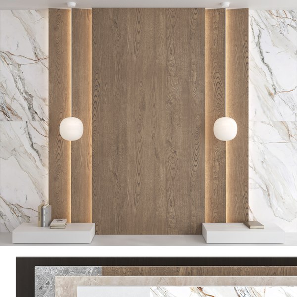 Decorative wall panel set 82 Modelo 3D - TurboSquid 1951159