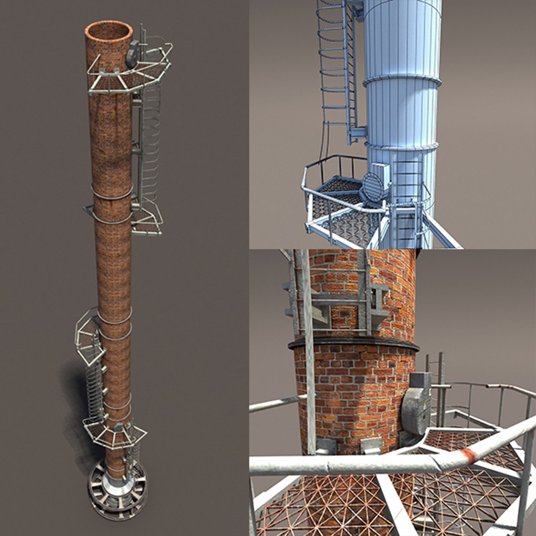 3d Chimney Modelled Model