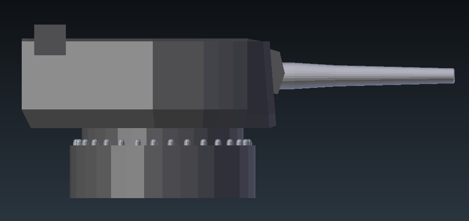 152mm Gun Turret Model - TurboSquid 1323772