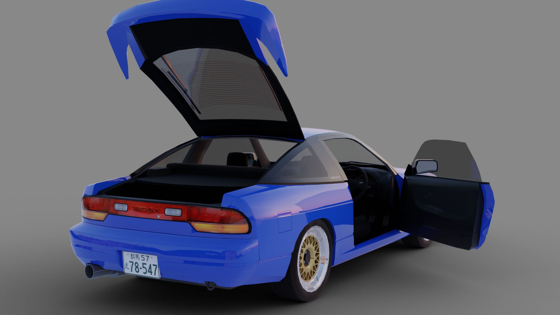 Nissan SilEighty Sil80 Mako Sato Style Initial D 3D Model - TurboSquid 2207009