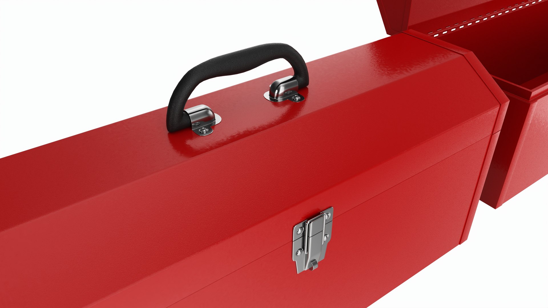 Vintage Metal Portable Toolbox Chest Set 3D - TurboSquid 2195525