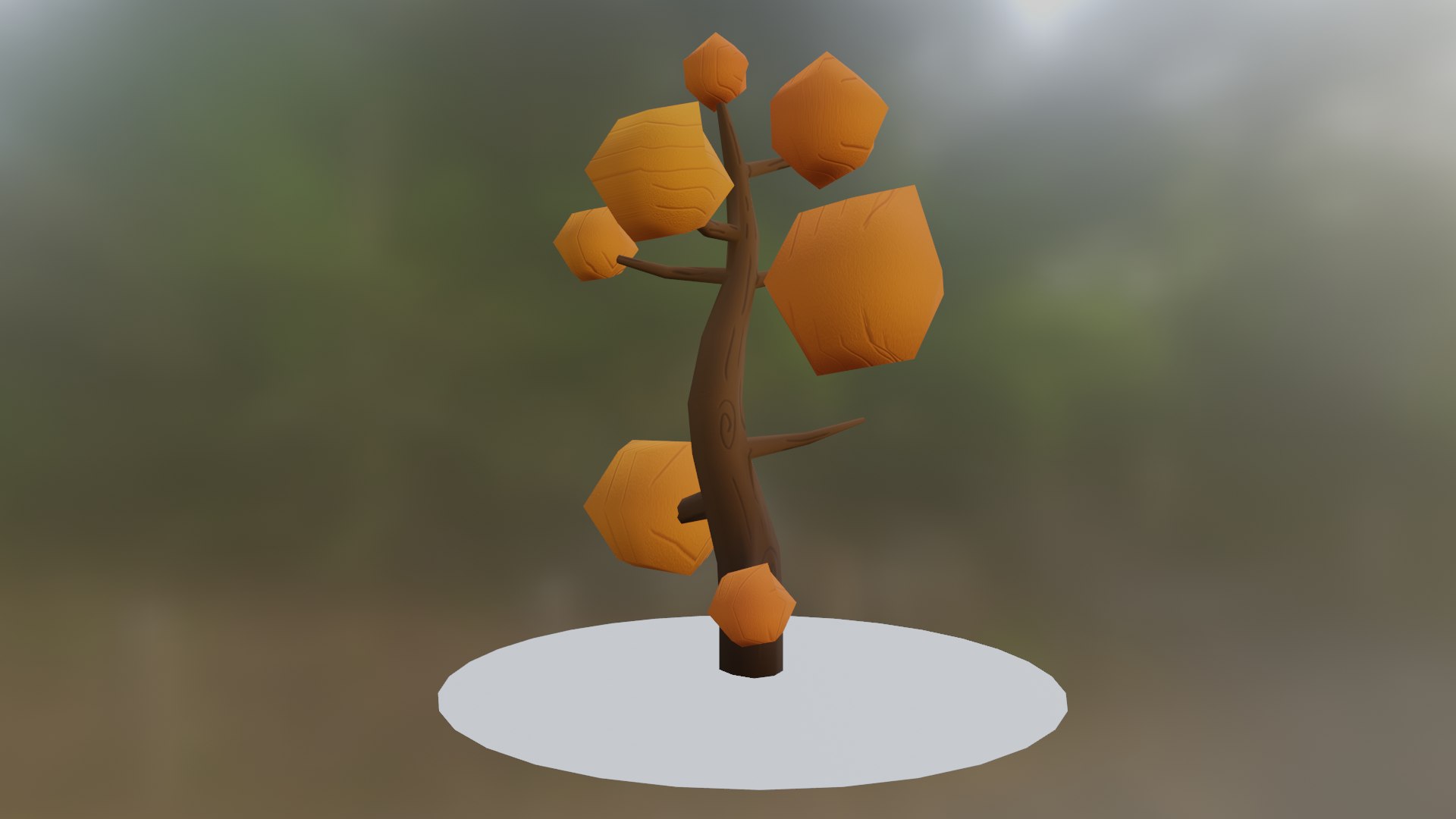 LOW POLY AUTUMN TREE 3D Model - TurboSquid 2007553