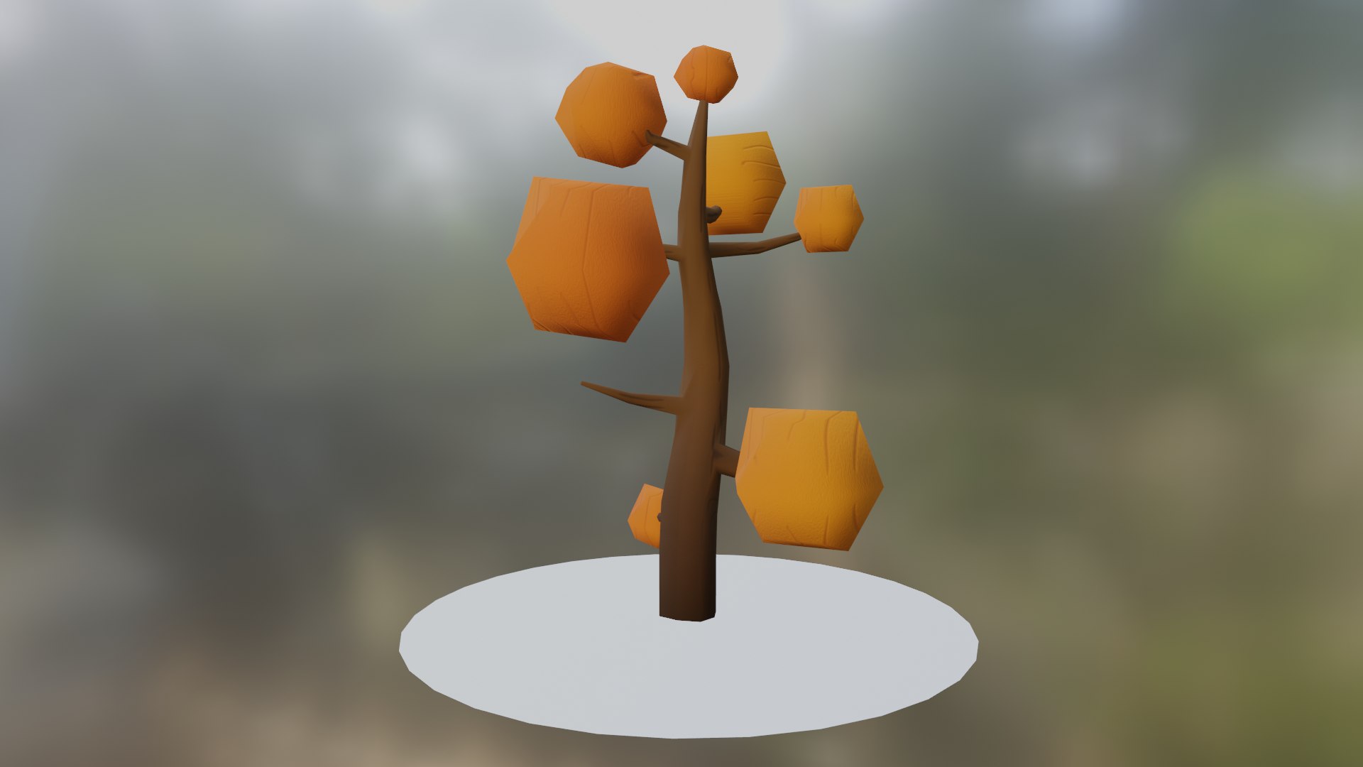 LOW POLY AUTUMN TREE 3D Model - TurboSquid 2007553