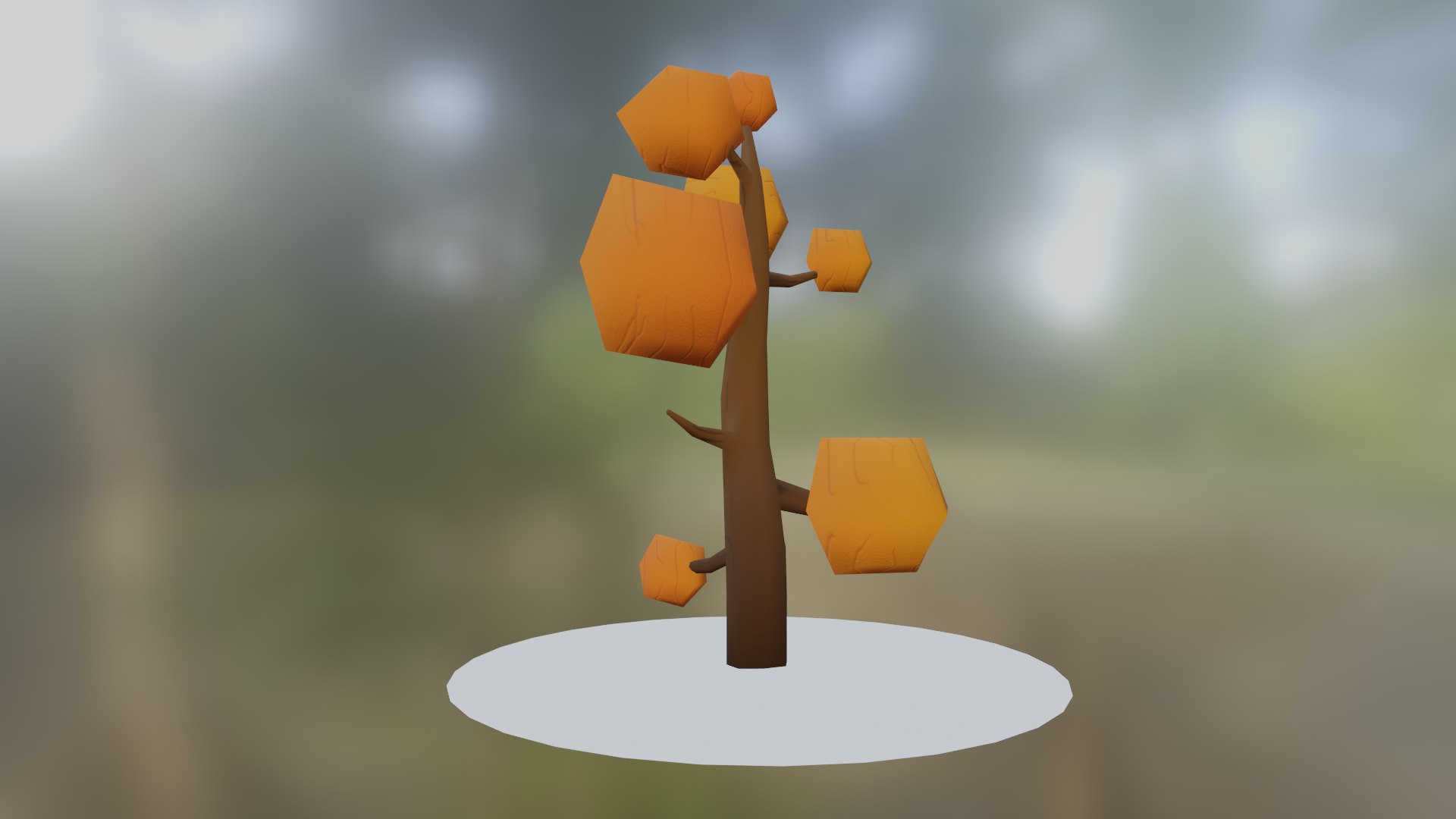 LOW POLY AUTUMN TREE 3D Model - TurboSquid 2007553