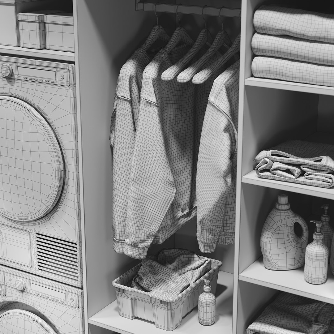 Laundry Room 0004 3D Model - TurboSquid 1790460