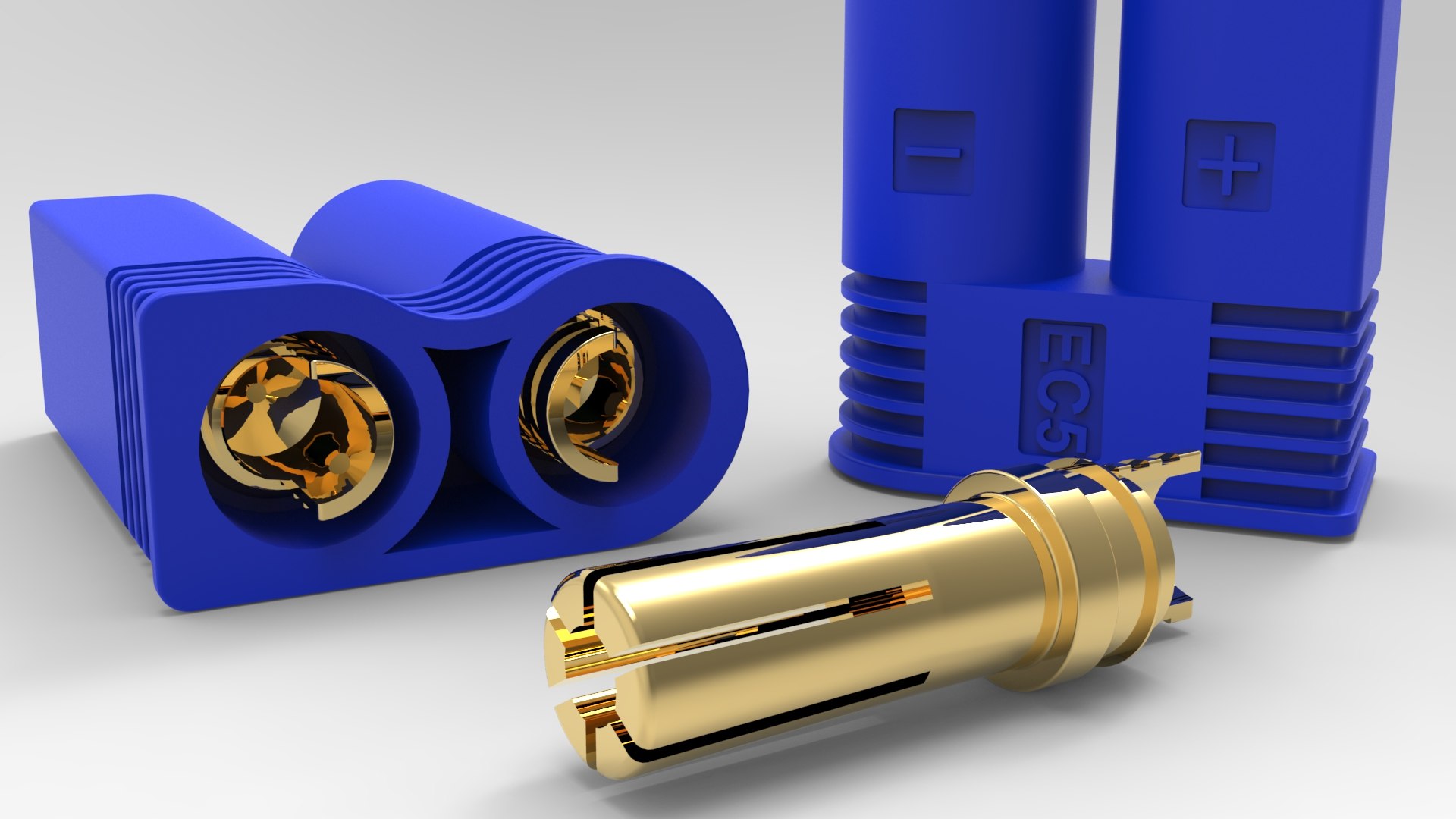3D Ec5 Male Connector - TurboSquid 1641099