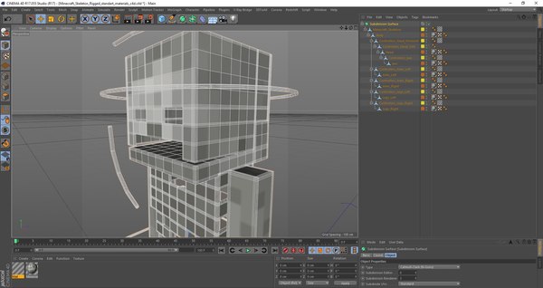 modelo 3d Colección de personajes de Minecraft Rigged 3 para Cinema 4D ...