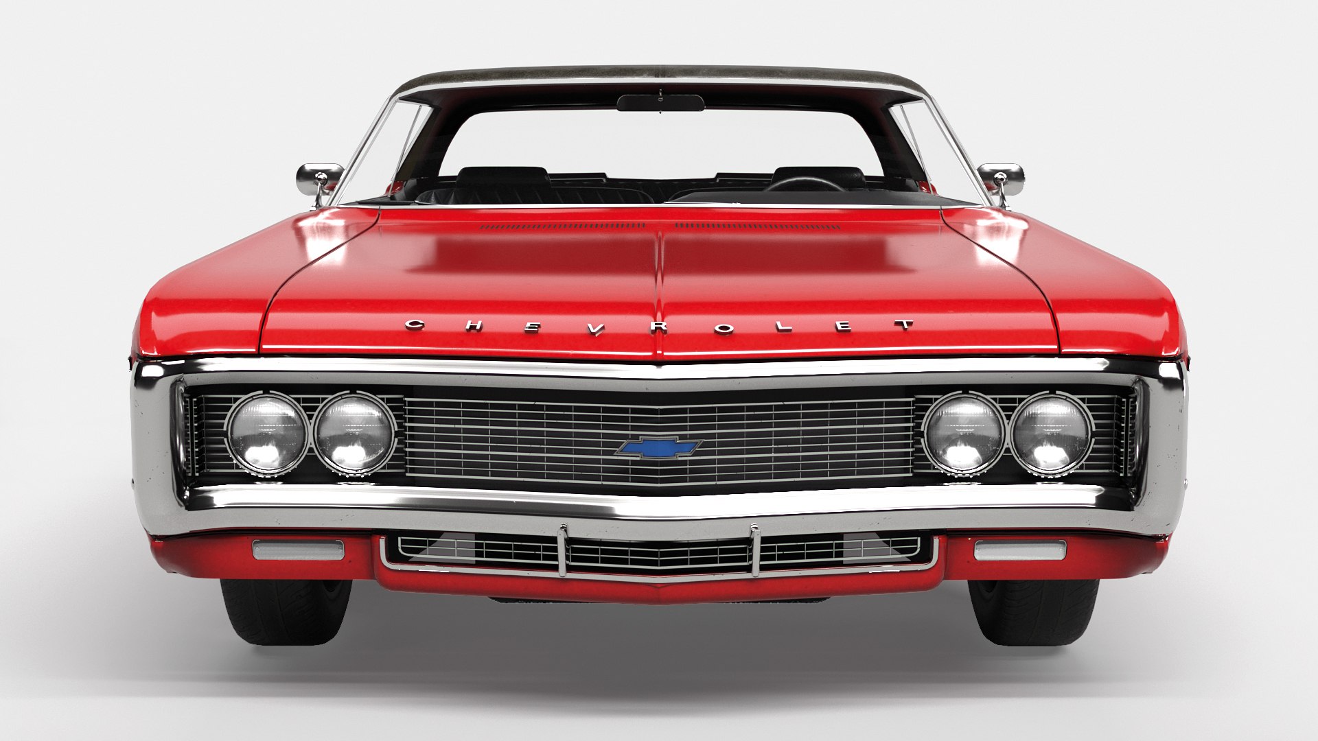 3D Model Chevrolet Caprice Coupe 1969 - TurboSquid 2242721