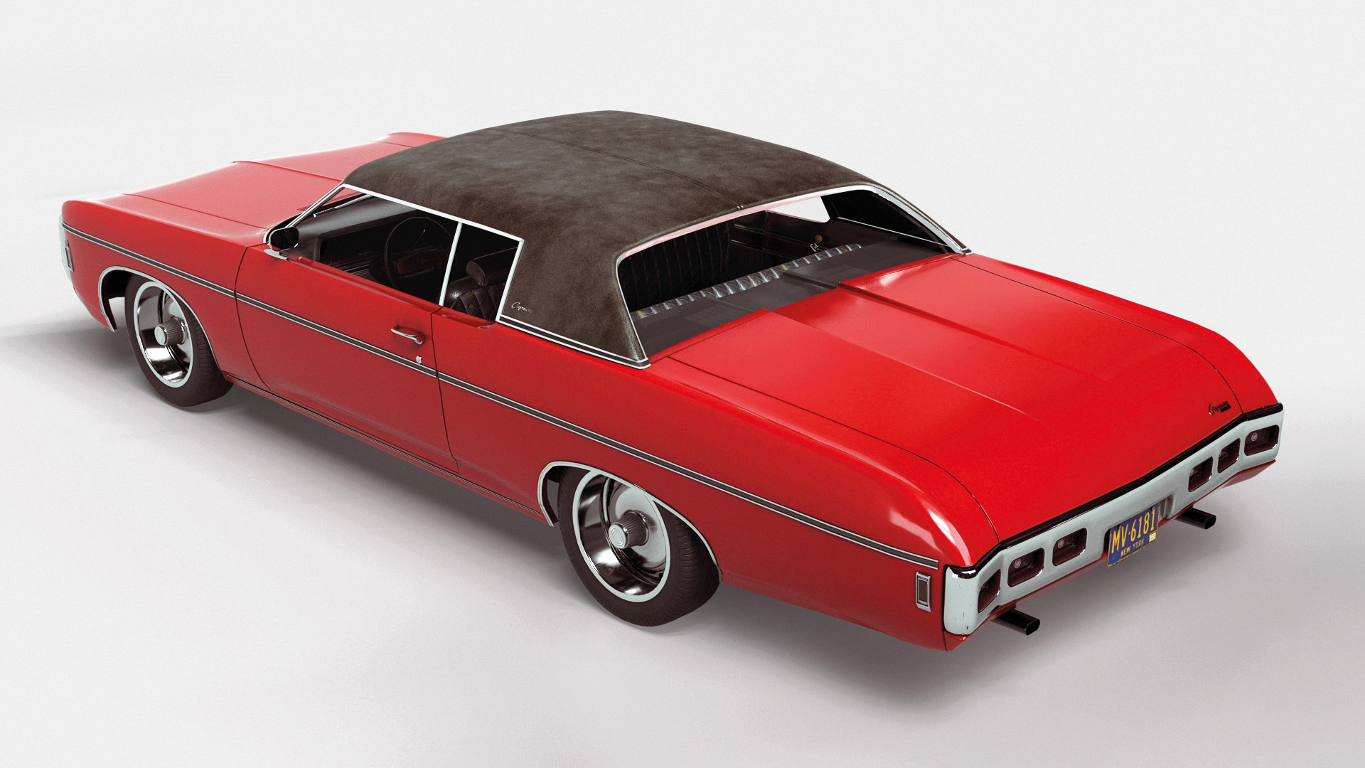3D Model Chevrolet Caprice Coupe 1969 - TurboSquid 2242721