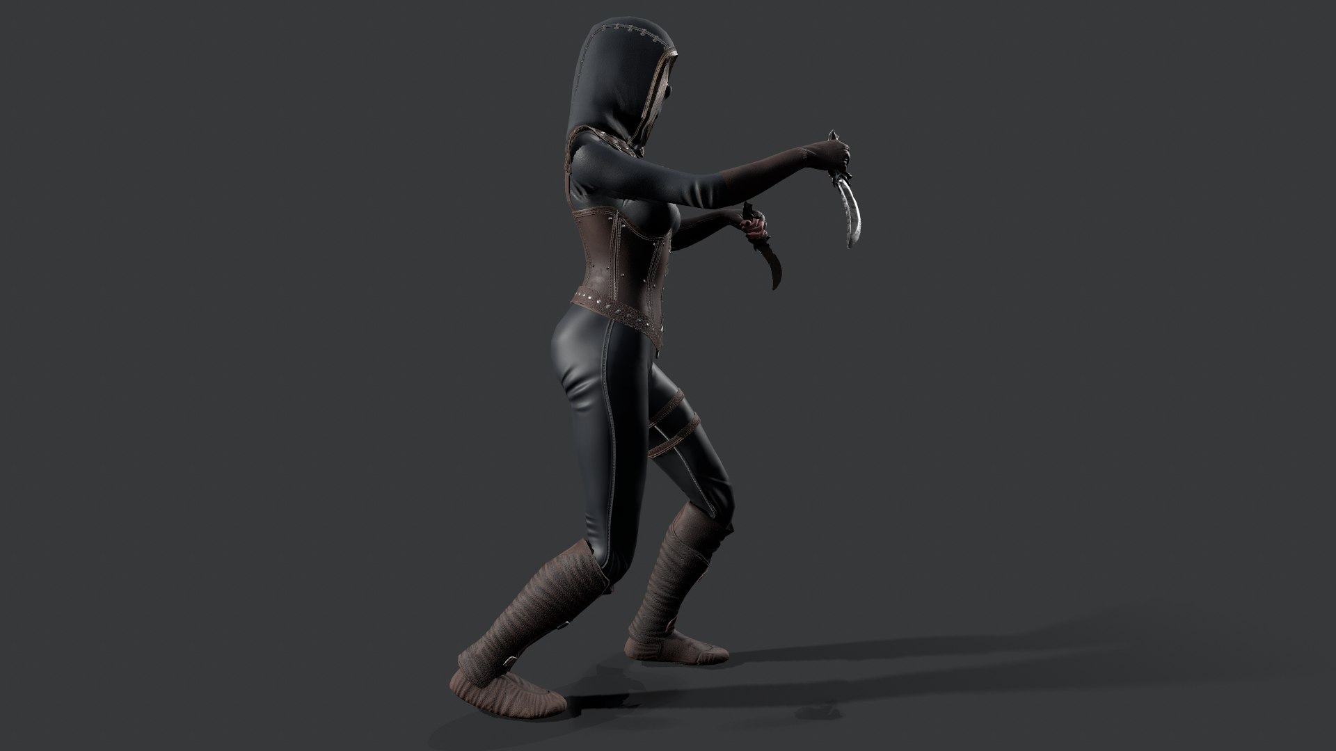 3D Model Dagger Girl - TurboSquid 1820024